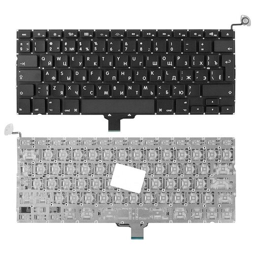 Клавиатура для ноутбука Apple Macbook Air A1304, A1237 Series. Г-образный Enter. Черная, без рамки. PN: A1304, A1237.
