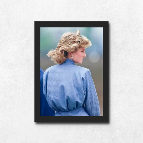 Постер "Принцесса Диана" - ламинированный, А4, плакат Diana, Princess of Wales