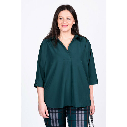 Блуза SVESTA, размер 66, зеленый
