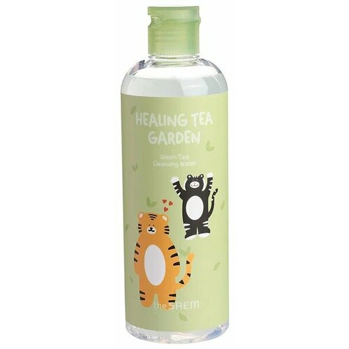 Очищающая увлажняющая вода с зеленым чаем The Saem Healing Tea, 400 мл.