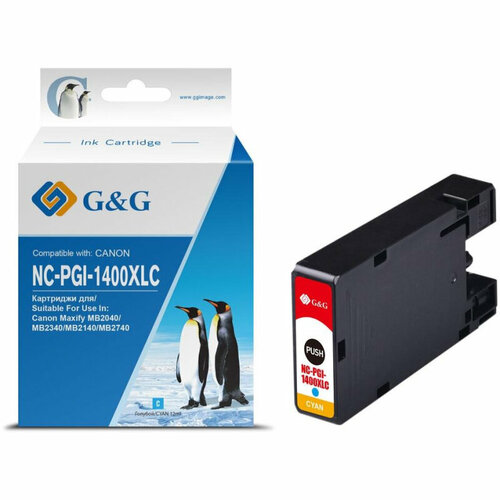 Картридж струйный G&G PGI-1400XL C гол. для Canon MB2050/MB2350/MB2040