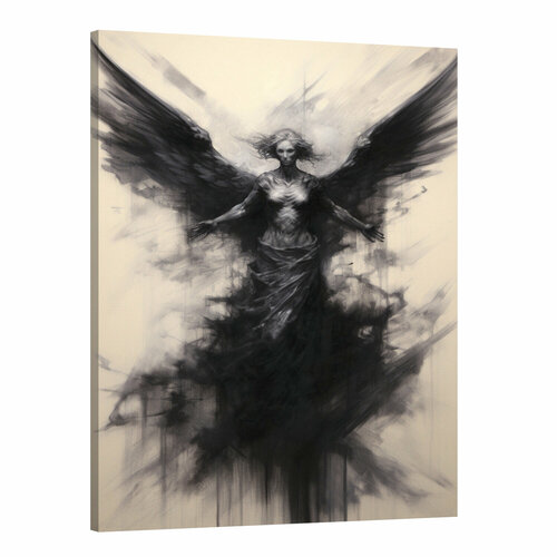 Интерьерная картина 50х70 "Ангел в огне"