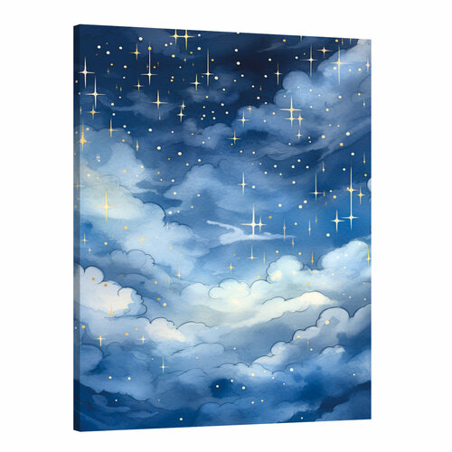 Интерьерная картина 50х70 "Танец звездного неба"