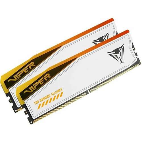 Память 32Gb (16Gbx2) PATRIOT Viper Elite 5 RGB TUF Gaming Alliance (PVXR532G80C38K) DDR5, DIMM, 6000Mhz(retail)