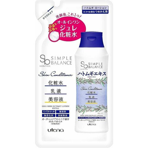 UTENA Лосьон для лица с экстрактом семян коикса (рефил) Simple Balance Coix Seed Extract Lotion(200 мл)