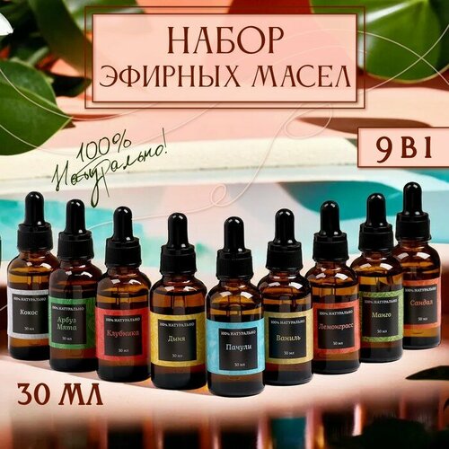 Набор аромамасел (9 в 1), по 30 мл "Богатство Аромата" №1