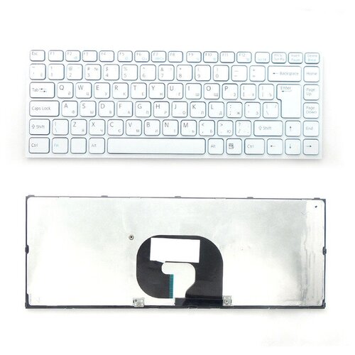 Клавиатура для ноутбука Sony Vaio VPC-Y белая с белой рамкой