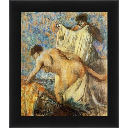Плакат, постер на холсте Femme sortant du bain. Эдгар Дега. Размер 60 х 84 см