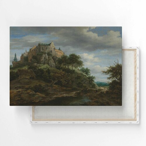 Картина на холсте, репродукция / Якоб ван Рёйсдал - View of Bentheim Castle / Размер 30 x 40 см