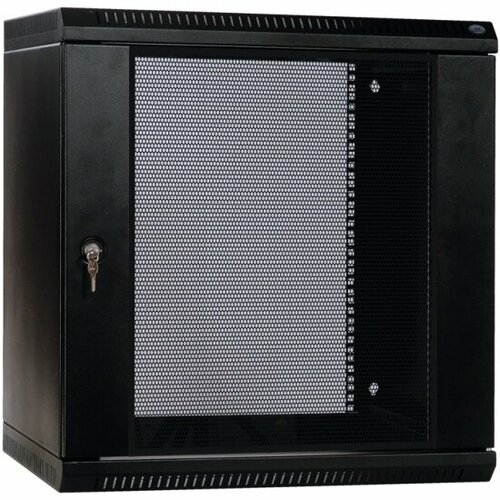 Шкаф настенный Цмо ШРН-Э-15.500-9005 15U 520 мм дверь стекло, черный