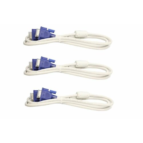 Кабель VGA(f)-VGA(f) 1.5 м. 3 шт.