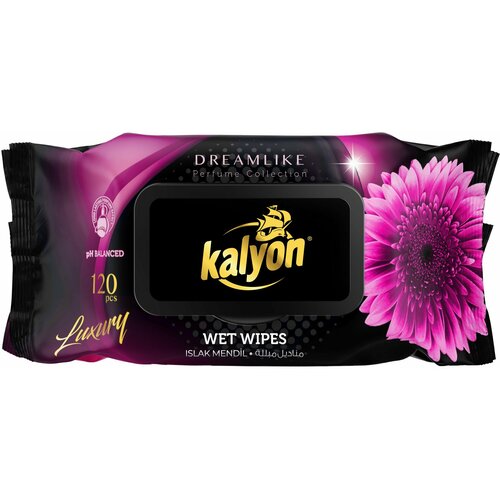 Влажные салфетки Kalyon Luxury Wet Wipes Dream Like, 120шт