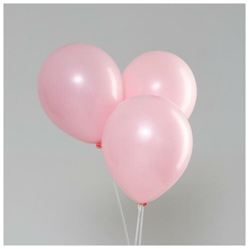 Воздушные шары для праздника 12" Neotex CO, стандарт, набор 12 шт, цвет розовый