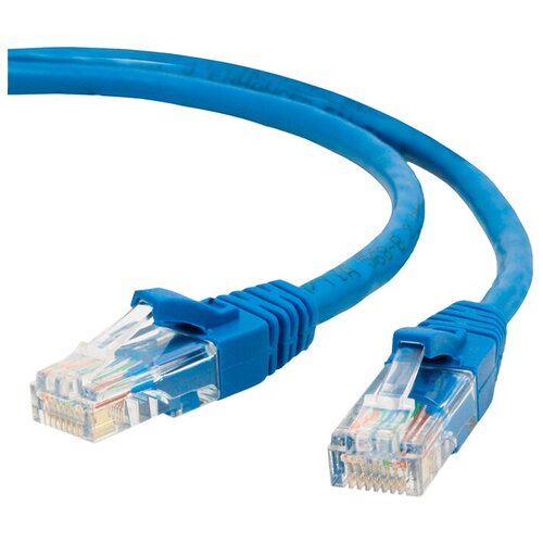 Hyperline Патч-корд UTP 5E категории 0.3м Hyperline PC-LPM-UTP-RJ45-RJ45-C5e-0.3M-LSZH-BL синий