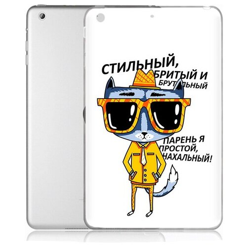 Чехол задняя-панель-накладка-бампер MyPads стильный кот для Apple iPad 7 10.2 (2019)/Apple iPad 8 10.2 (2020)/Apple iPad 9 10.2 (2021)-A2197/A2200/A2198/A2270/A2428/A2429/A2430 противоударный