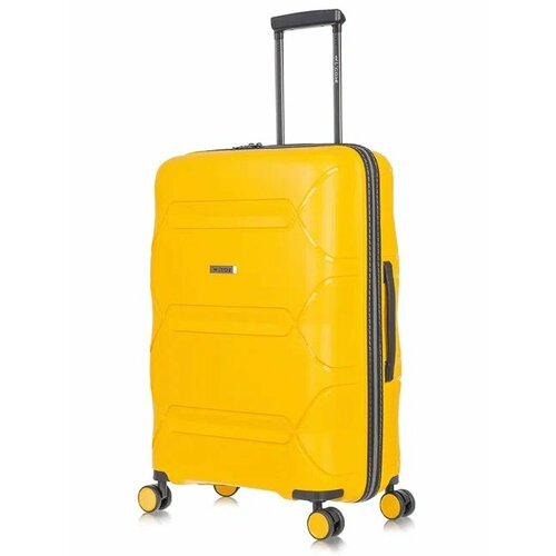 Чемодан L'case Madrid, 79 л, размер M, желтый