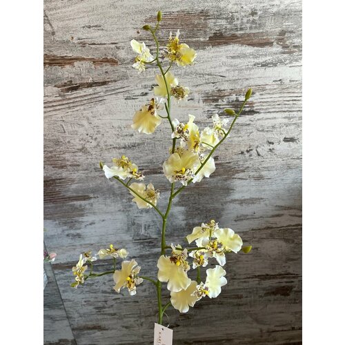 Искусственные цветы декоративные Танцующая орхидея 94 см желтая Karlsbach