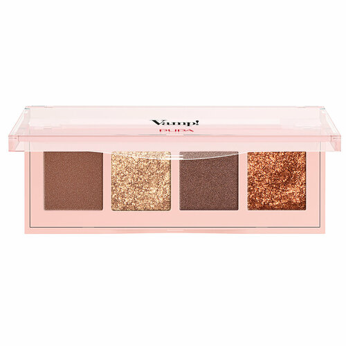 PUPA Палетка теней для век VAMP! 4 EYESHADOWS PALETTE