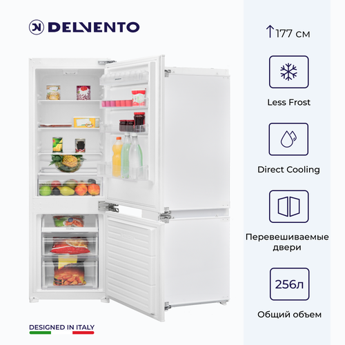 Холодильник DELVENTO VDM49101 No Frost, серебристый