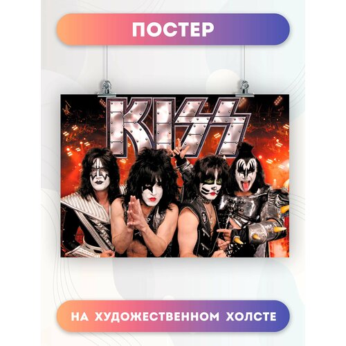 Постер на стену рок-группа Kiss (5) 50х70 см
