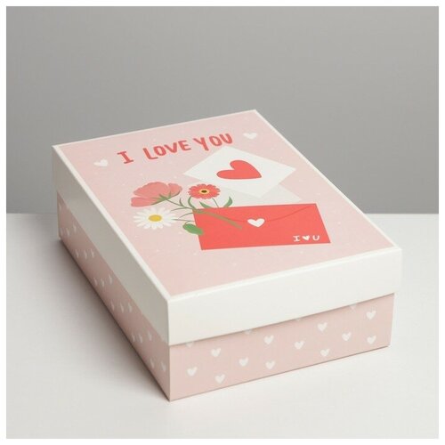 Коробка складная «Любовное письмо», 21 × 15 × 7 см