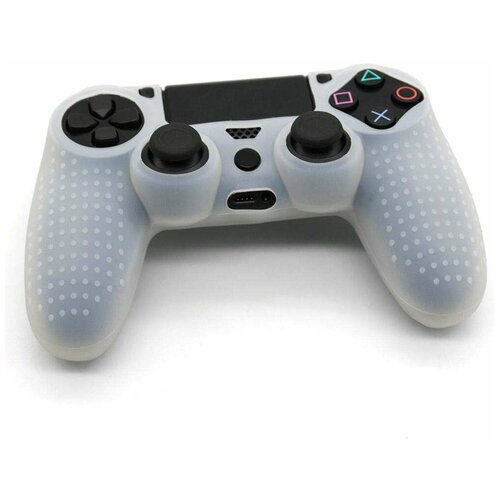 Controller Silicon Case White (Non-Slip) защитный силиконовый чехол для геймпада(Белый) (PS4)