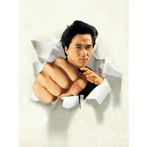 Плакат, постер на холсте Джеки Чан, Jackie Chan, спорт. Размер 30 х 42 см