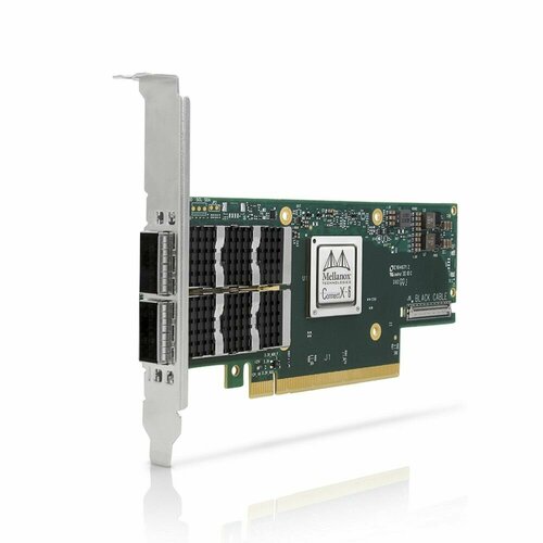 Сетевой адаптер Mellanox MCX653106A-ECAT-SP ConnectX®-6 VPI adapter card, 100Gb/s (HDR100, EDR IB and 100GbE), dual-port QSFP56, PCIe3.0/4.0 x16, tall