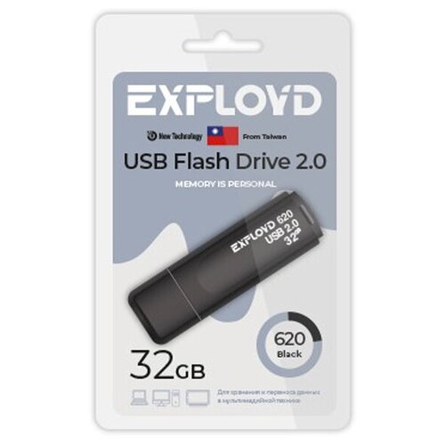 USB Flash Drive 32Gb - Exployd 620 EX-32GB-620-Black