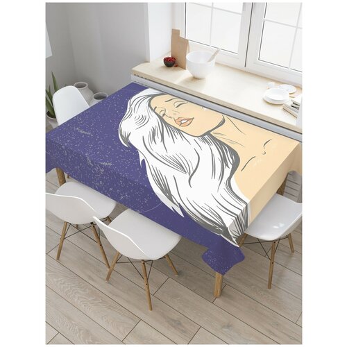 Скатерть прямоугольная JoyArty на кухонный стол "Звездные мечты" из оксфорда, 120x145 см