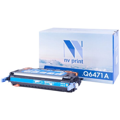 Картридж NV Print Q6471A (502A) голубой для HP LaserJet Color 3505/3600/3800 совместимый (4К) (NV-Q6471AC)