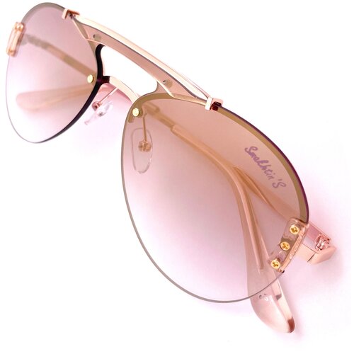 Солнцезащитные очки Smakhtin'S eyewear & accessories, золотой, фиолетовый
