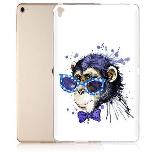 Чехол задняя-панель-накладка-бампер MyPads акварельная обезьяна для iPad Pro 2 10.5 A1701/A1709/iPad Air 3 (2019) противоударный