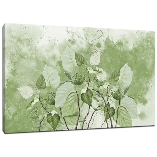 Картина Уютная стена "Виноградные листья" 100х60 см