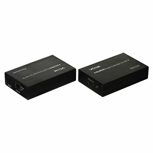 Удлинитель VCOM RJ45, HDMI (f) - RJ45, HDMI (f) 60м