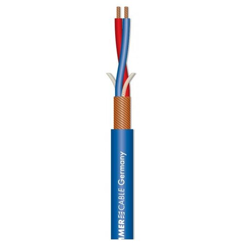 Кабель микрофонный в нарезку Sommer Cable 200-0002 Stage 22 Highflex Blue, 1 м