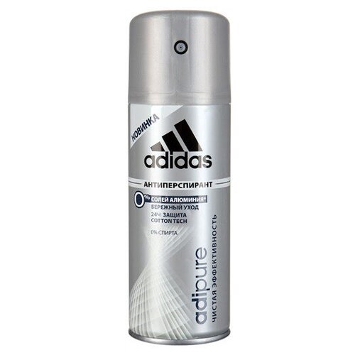 Дезодорант-спрей / Антиперспирант Adidas "AdiPure", мужской, 150мл