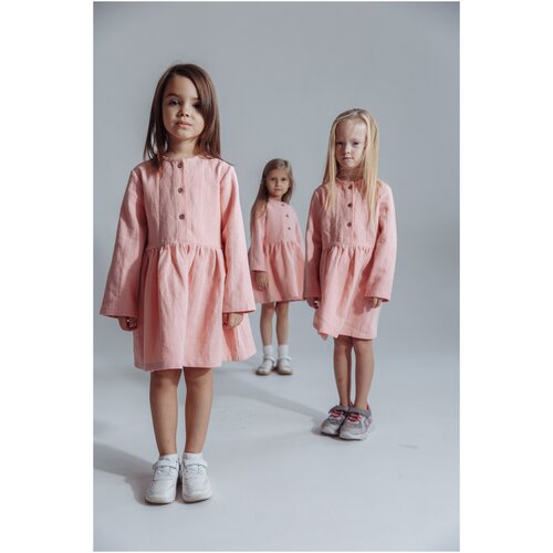 Школьное платье Kinfolk Clothes, размер 122, розовый