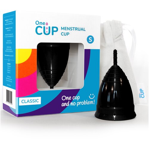 Менструальная чаша OneCUP Classic черная размер S
