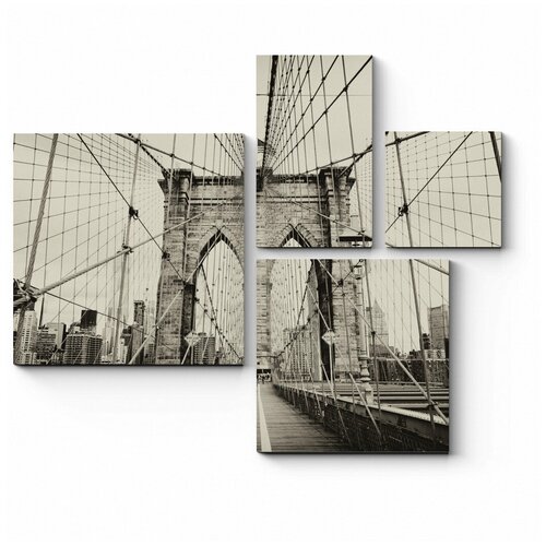 Модульная картина Все мосты ведут в Нью-Йорк 182x152