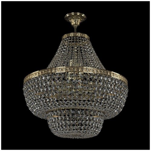 Люстра Bohemia Ivele Crystal 1910 19101/H1/55IV G, E14, 480 Вт, кол-во ламп: 12 шт., цвет: золотой