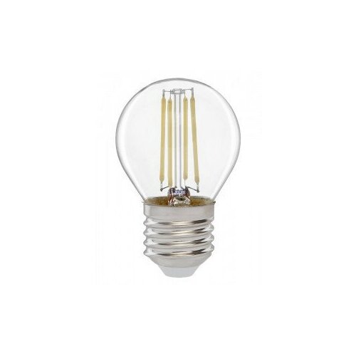 Светодиодная LED лампа General филамент Шар E27 10W 6500K 6K 35x98 (нитевидная) прозр GLDEN-G45S-10-230-E27-6500 64991 (упаковка 25 штук)