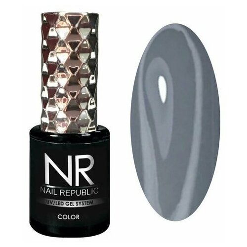 Nail Republic гель-лак для ногтей Color, 10 мл, 10 г, 097 тускло-серый