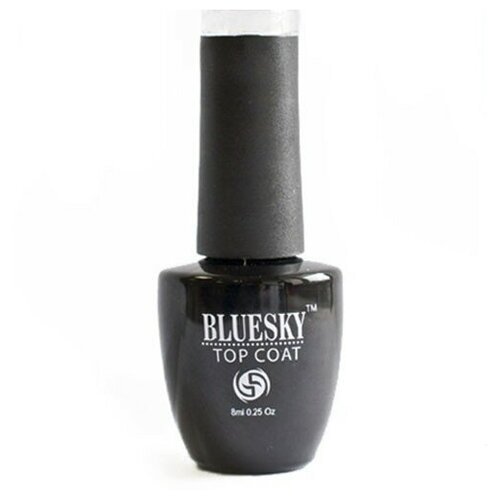 Bluesky Верхнее покрытие Top Coat Gel, прозрачный, 8 мл