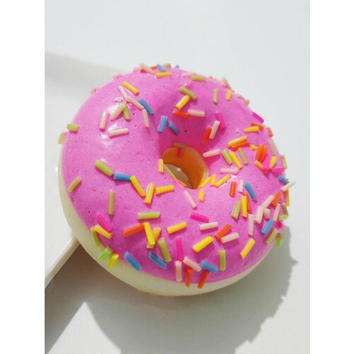 Пончик декоративный с розовой глазурью / сладости для интерьера / аксессуар для фотосессии