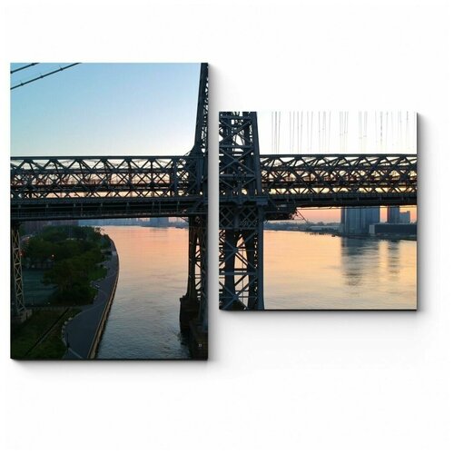 Модульная картина Одинокий мост130x98