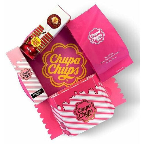 CHUPA CHUPS Подарочный набор косметики для лица, глаз и губ Cherry Girl Box