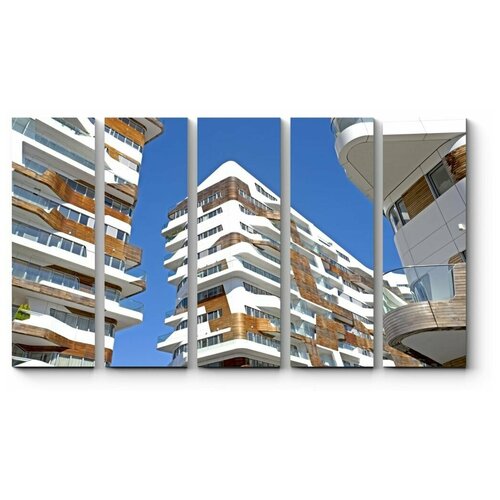 Модульная картина Современный жилой район Милана130x78