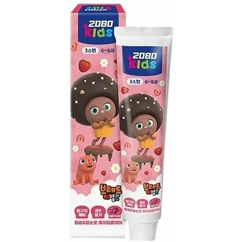Dental Clinic 2080 Детская зубная паста / Kids 2 Step Strawberry Toothpaste (6-9 лет), 80 г