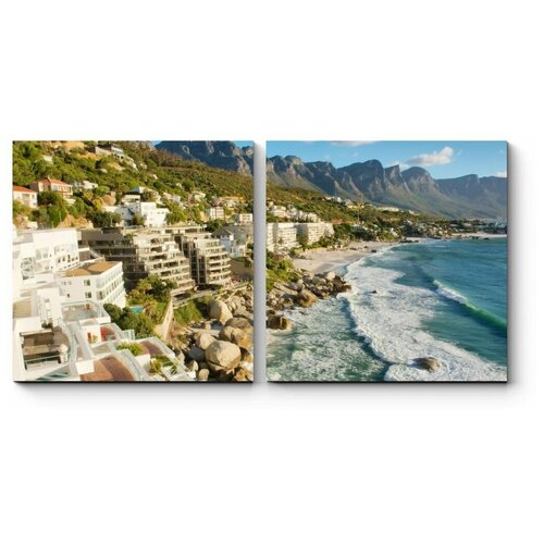 Модульная картина На побережье Кейптауна120x60